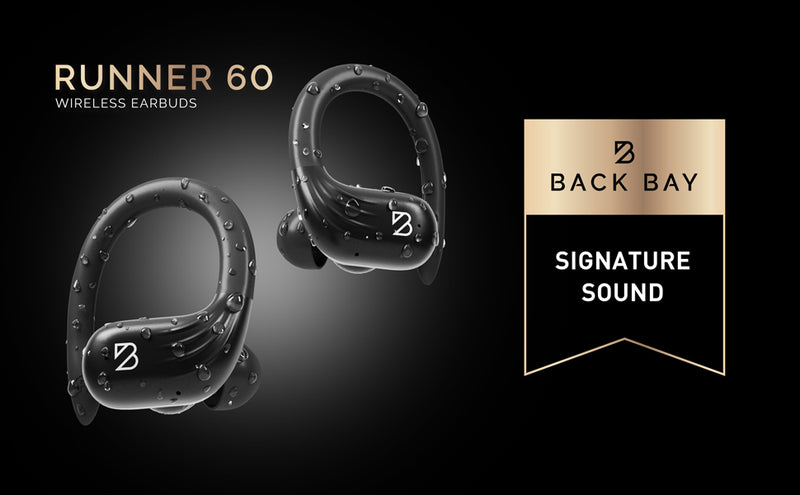 Runner 60 Wireless Earbuds - Waterproof, 80 Hours of Battery, Bass Mode